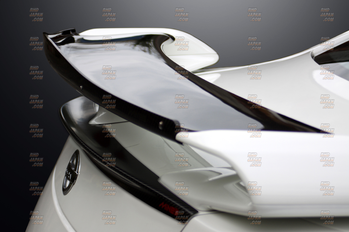 Mine's Rear Trunk Spoiler Carbon Fiber Gloss Finish - GT-R R35 - RHDJapan