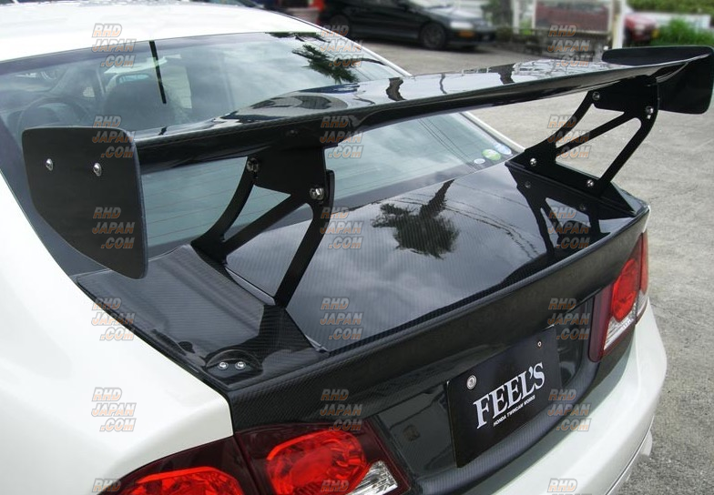 Feel's 3D Carbon GT Wing Rear Spoiler 1600mm Plain Weave FRP Bracket ...