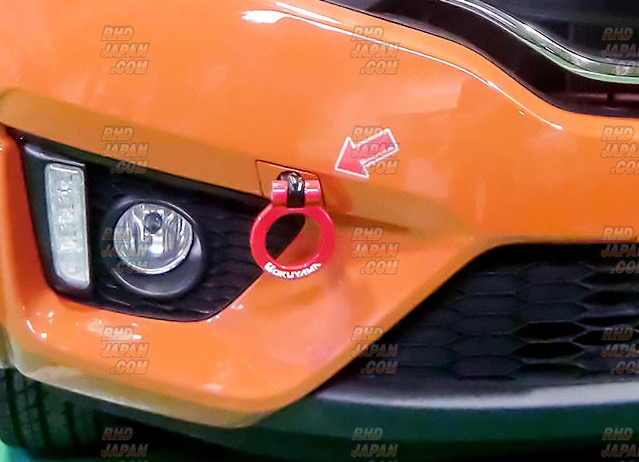 Okuyama Carbing Flip-up Rear Towing Hook Red - S2000 AP1 AP2 - RHDJapan