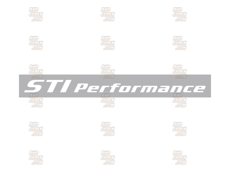 STI STI Performance Sticker - White - RHDJapan
