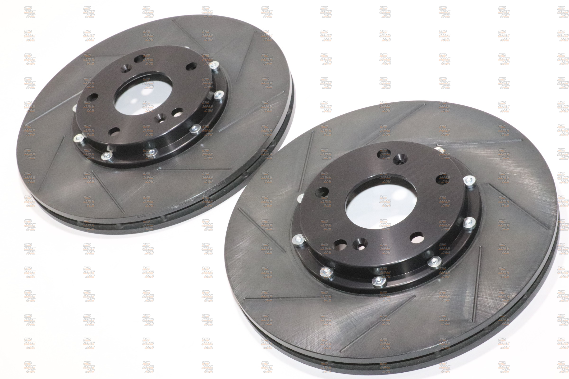 Project Mu SCR-PRO Brake Rotor Set Front Black Bell Housing - EC5A EC5W ...