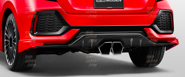 Mugen Rear Under Spoiler Flame Red - FK7 - RHDJapan
