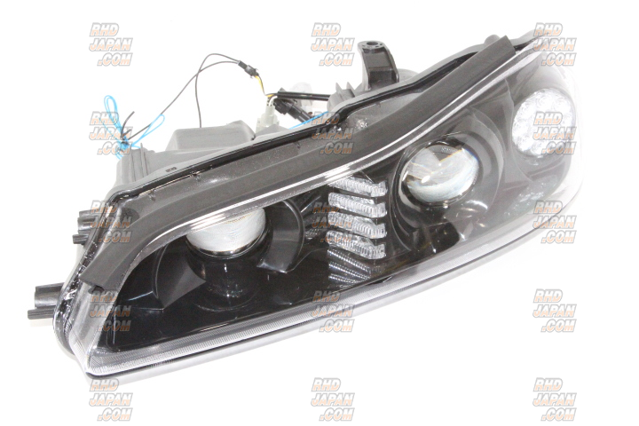 78 Works Full LED Headlight Set Version 2 Black - S15 - RHDJapan