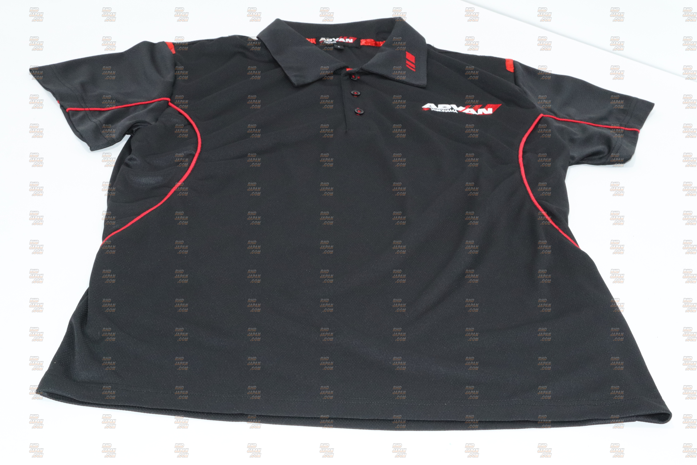Advan Stylish Collection Polo Shirt Black - S - RHDJapan