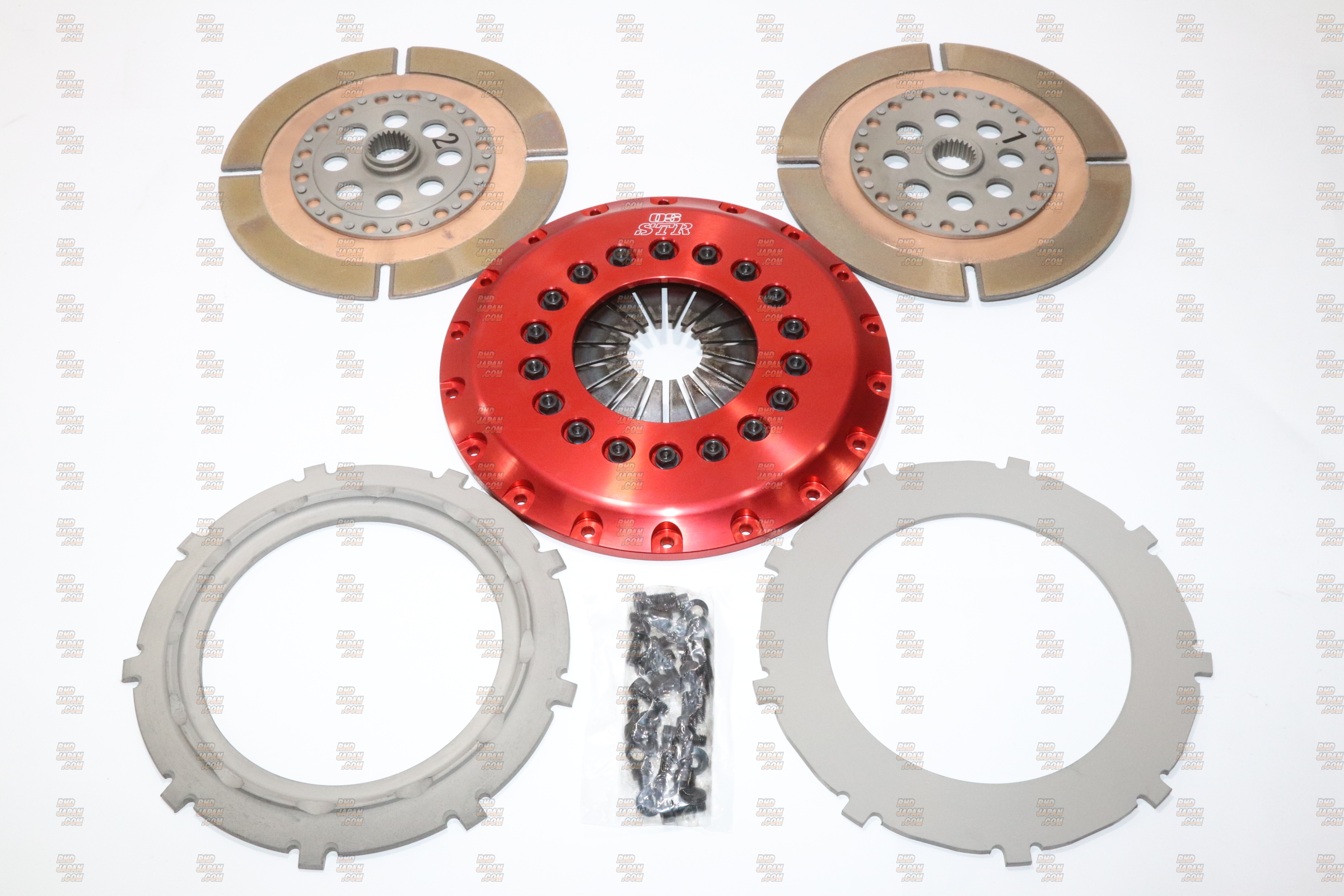 OS Giken STR2C Twin Plate Clutch Overhaul Kit-B - EK9 DC2 - RHDJapan