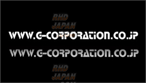 G-Corporation Address Sticker - White - RHDJapan