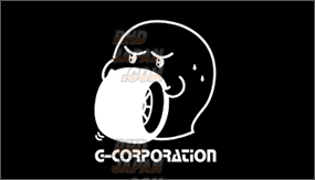 G-Corporation Tire Rolling Sticker - White - RHDJapan