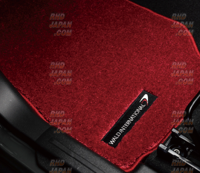 Wald Interiart Floor Mat Set Front Dark Red Mat Red Trim - JB74W M/T ...