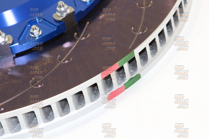 Endless Racing E-Slit 2pc Brake Rotor Front Blue Alumite Left - Civic ...