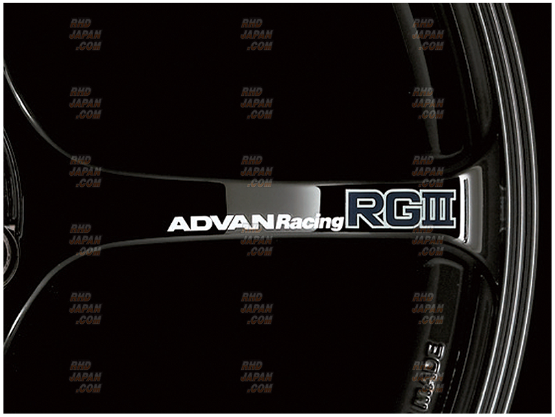 YOKOHAMA Advan Racing RGIII Sticker - White - RHDJapan