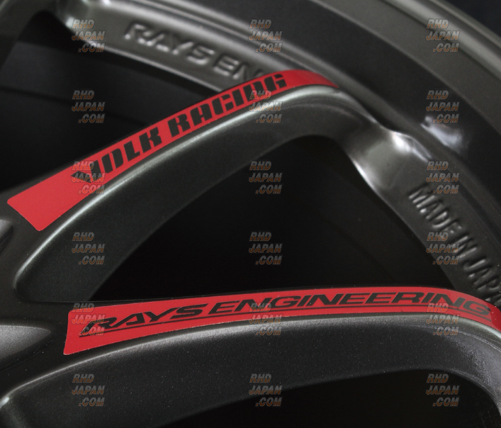 Rays Volk Racing CE28SL Repair Spoke Sticker Red - 17 & 18 inch - RHDJapan