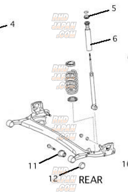 TRD Rear Suspension Arm Seat Bushing - Vitz SCP10 NCP10 NCP13 - RHDJapan