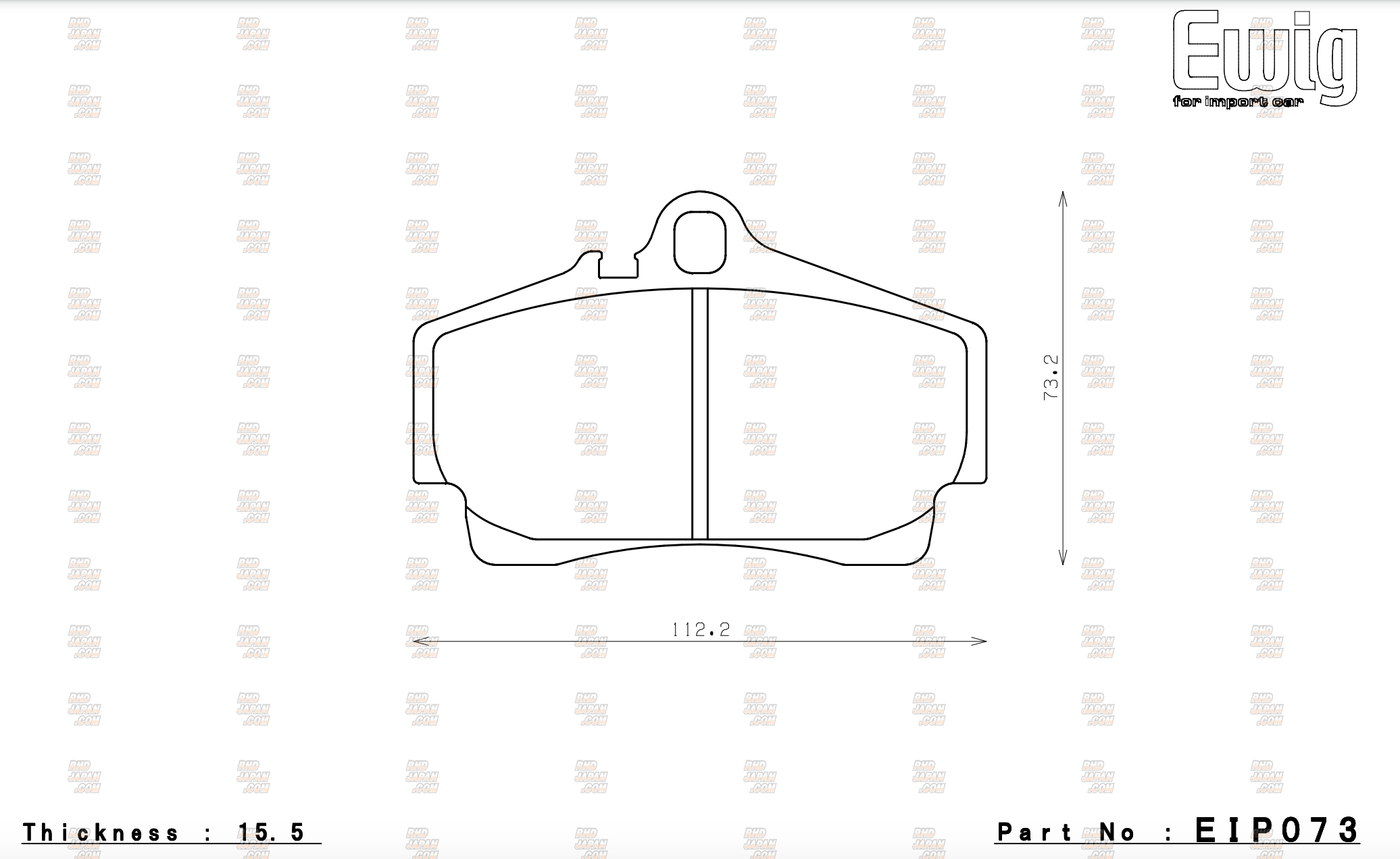 Endless Ewig Rear Brake Pads MX72 Plus - Porsche 911 996 Carrera /4 ...