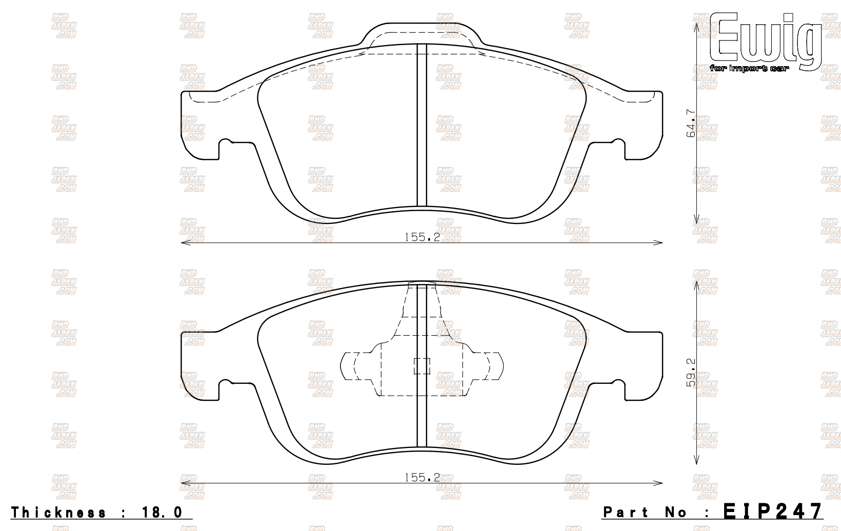 Endless Ewig Front Brake Pads Circuit Compound CC40 (ME20) - Renault ...