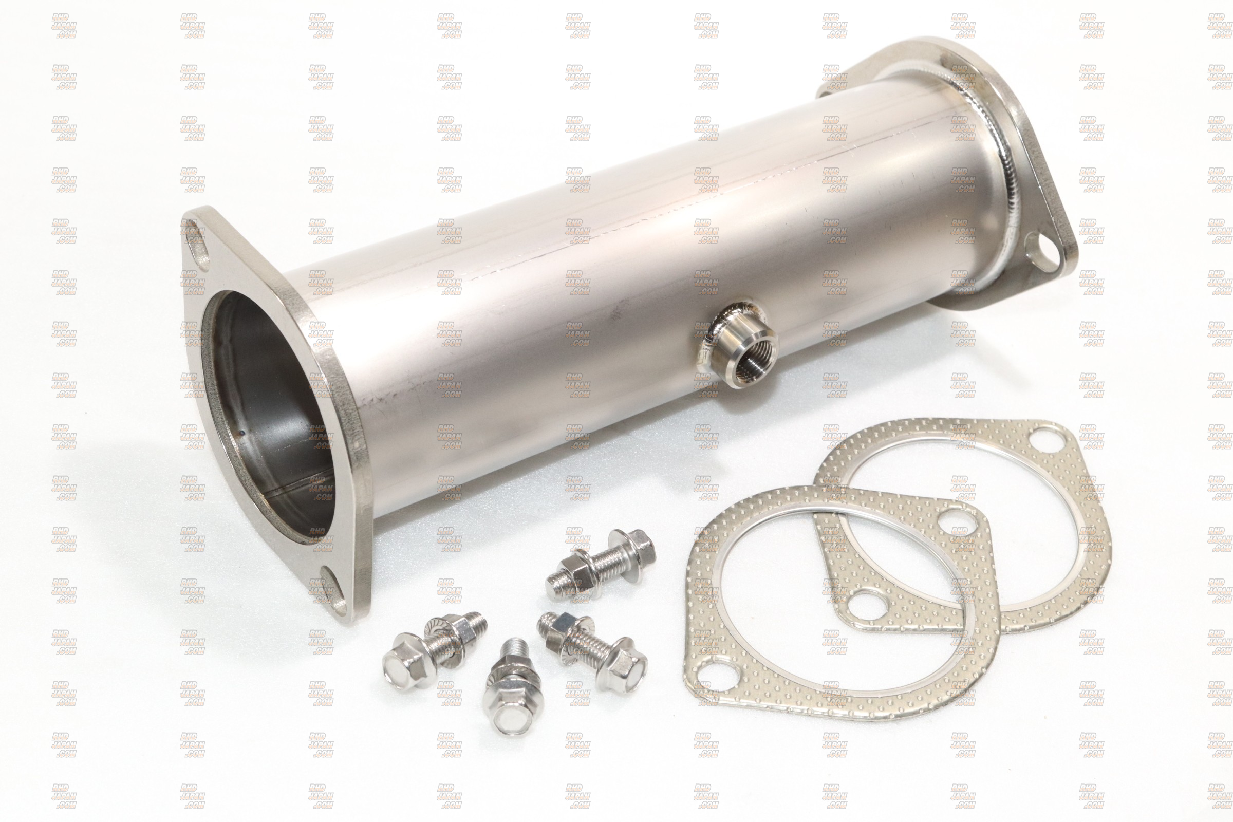 Midori Seibi Center Titanium Straight Test Pipe with A/F Sensor Fitting ...