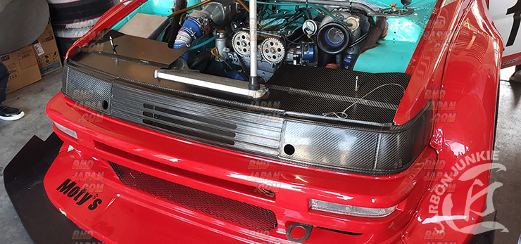 Carbon Junkie Light Grill Dry Carbon Fiber 12K Plain Weave - Levin AE86 ...
