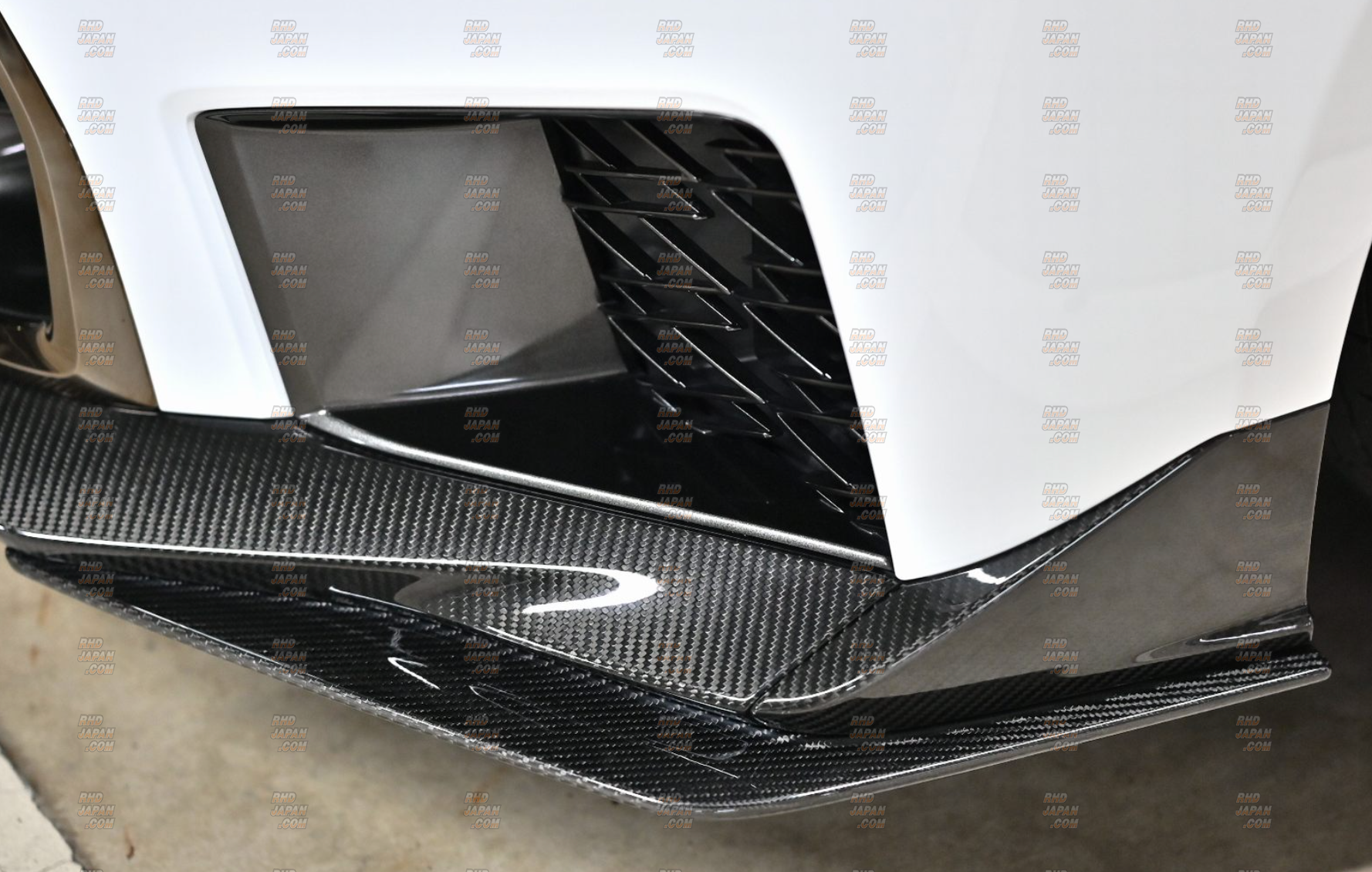 LEMS Front Splitter Set Dry Carbon Fiber with Clear Coating - Lexus RC ...