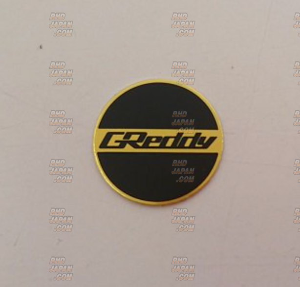 Trust Greddy Metal Emblem Sticker - Black X Gold - RHDJapan