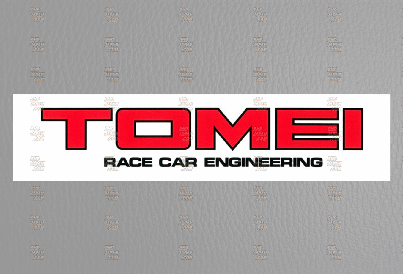 Tomei Race Car Engineering Original Retro Sticker - 1980's White - RHDJapan