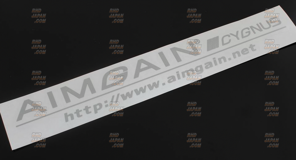 Aimgain Brand Sticker - Cygnus Silver - RHDJapan
