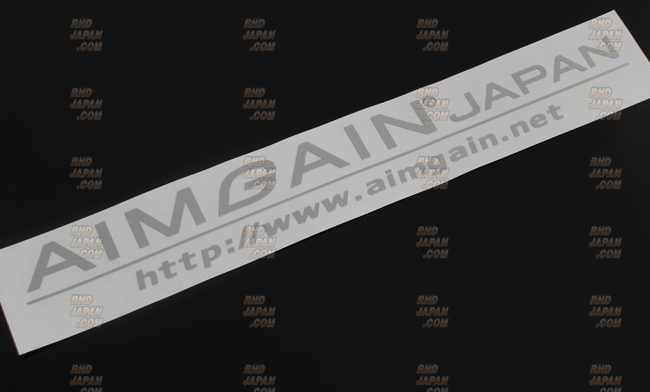 Aimgain Brand Sticker - Japan Silver - RHDJapan