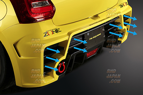 TM Square Rear Bumper Spoiler - Swift Sport ZC33S - RHDJapan