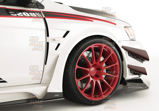Varis Wide Body Kit Full Kit Version 1 Kit A FRP - Lancer Evolution X ...