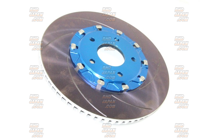 Endless Racing Curving Slit 2pc Brake Rotor Front Blue Alumite Right ...