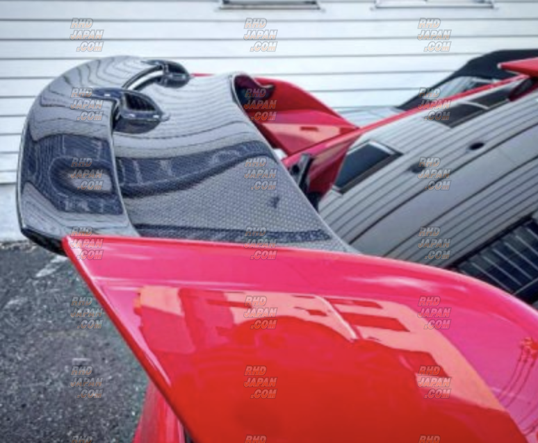 Seeker Rear Wing Spoiler Type 2 Carbon Fiber - Civic Type-R FK8 - RHDJapan