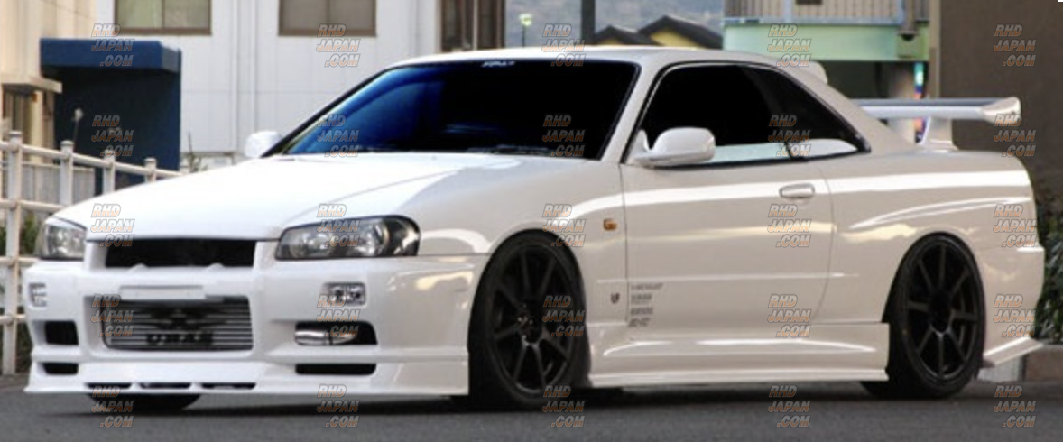 URAS Full Aero Body Kit 3PC Set Type-R - Skyline R34 2-Door - RHDJapan