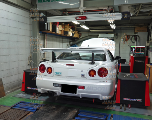 Midori Seibi Center Dry Carbon Fiber Wing Stay Set - Skyline GT-R BNR34 ...