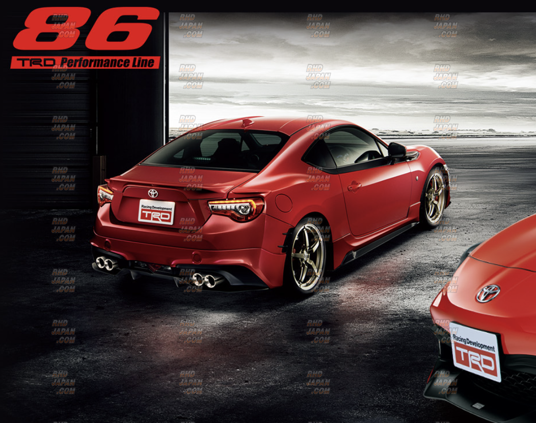 TRD Rear Bumper Spoiler for High Response Muffler Ver. R - 86 ZN6 Kouki ...