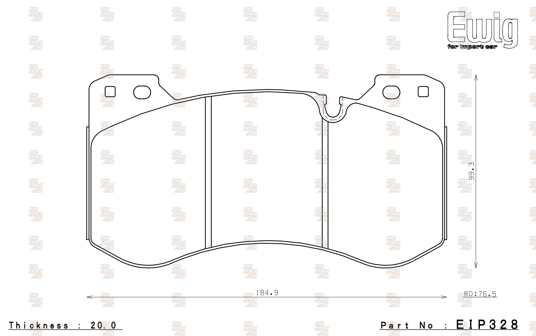 Endless Ewig Front Brake Pads Circuit Compound CC38 (ME22) - BMW M2 G87 ...