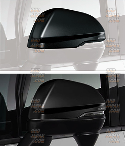 Mugen Door Mirror Cover Set Black - Step Wgn RP6 RP7 RP8 - RHDJapan