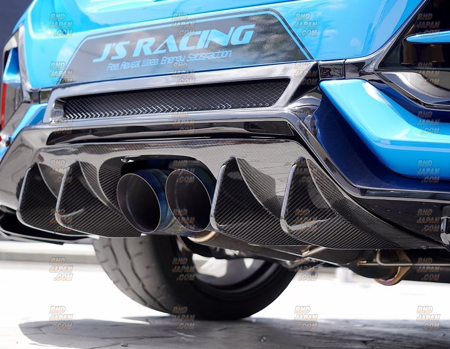 J's Racing Rear Under Spoiler Option Rear Diffuser Type-S FRP - Civic ...