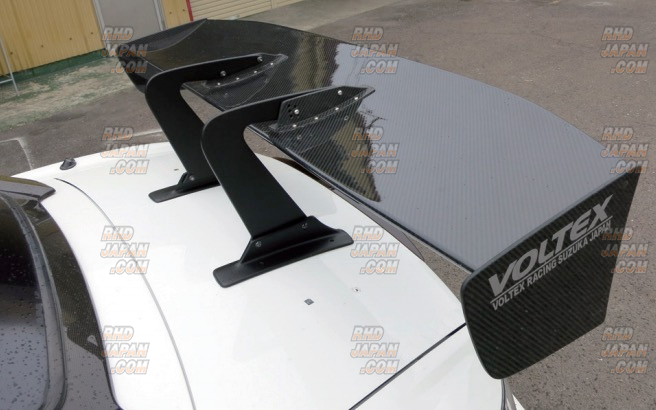 VOLTEX GT Wing Type 7.5 Swan Neck 1600mm Wet Carbon Type-E End Plate ...