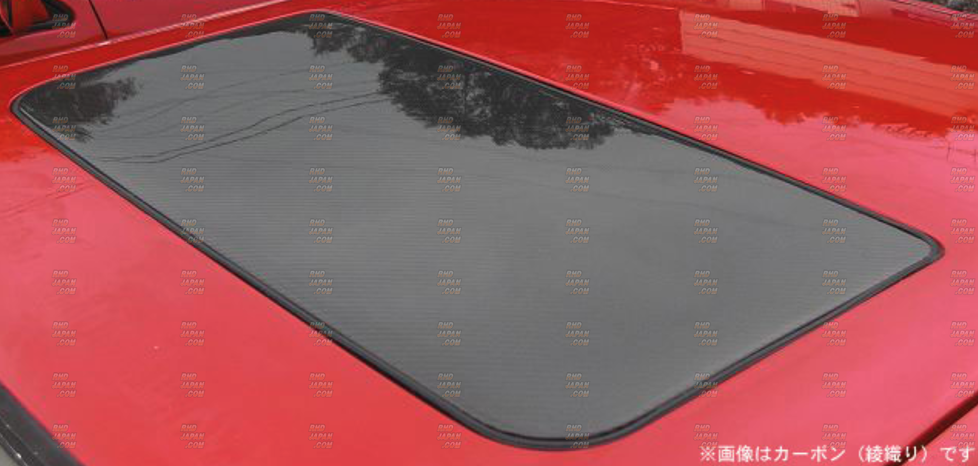 J-Blood Sun Roof Panel Carbon Fiber Plain Weave - Trueno AE86 - RHDJapan