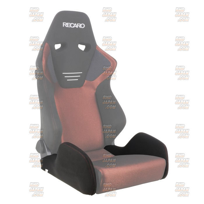 7-Wood Recaro Side Support Cover Set - SR-6 FK Black Double Red Stitch ...