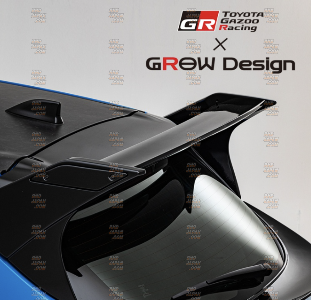 Grow Motorsports Grow Design Rear Wing Spoiler Black FRP - GR Corolla ...