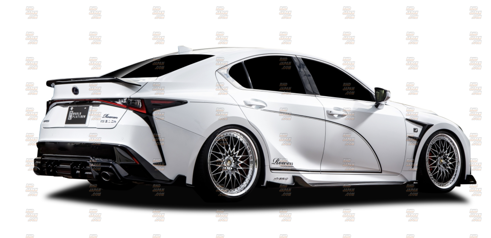 Rowen World Platinum Rear Bumper Extension Carbon Fiber - Lexus IS F ...