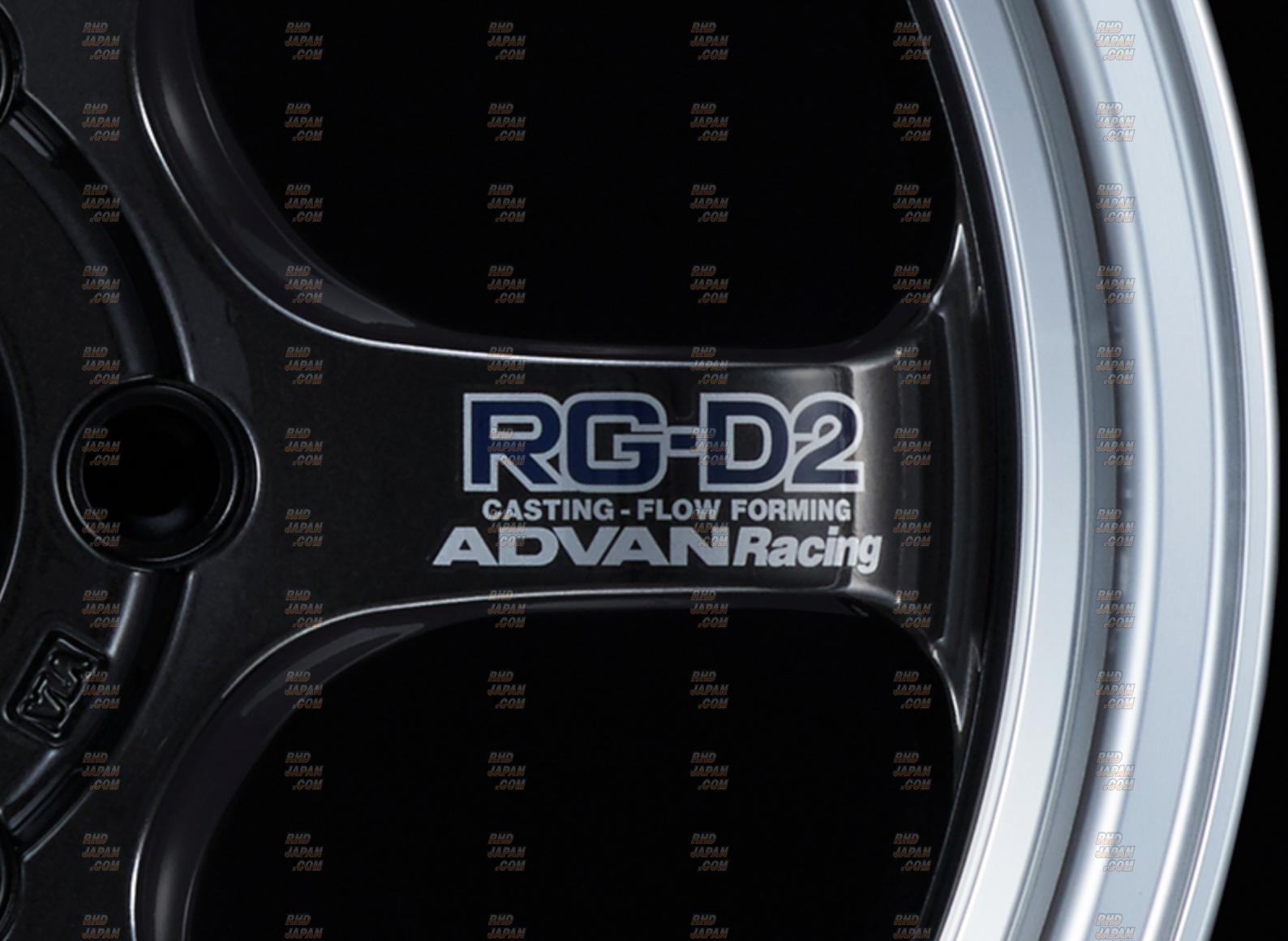 YOKOHAMA Advan Racing RG-D2 for Hiace Spoke Sticker - Silver 16 - RHDJapan