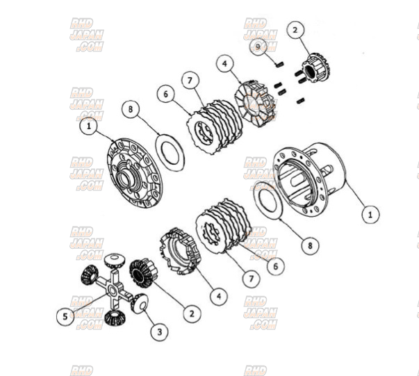 Cusco LSD Repair Parts - Friction Plate C Size External Tab 1.6mm ...