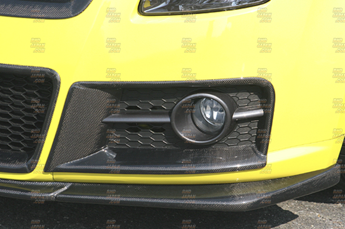 Charge Speed Bottomline Front Bumper Side Duct Cowl Set Carbon Fiber ...