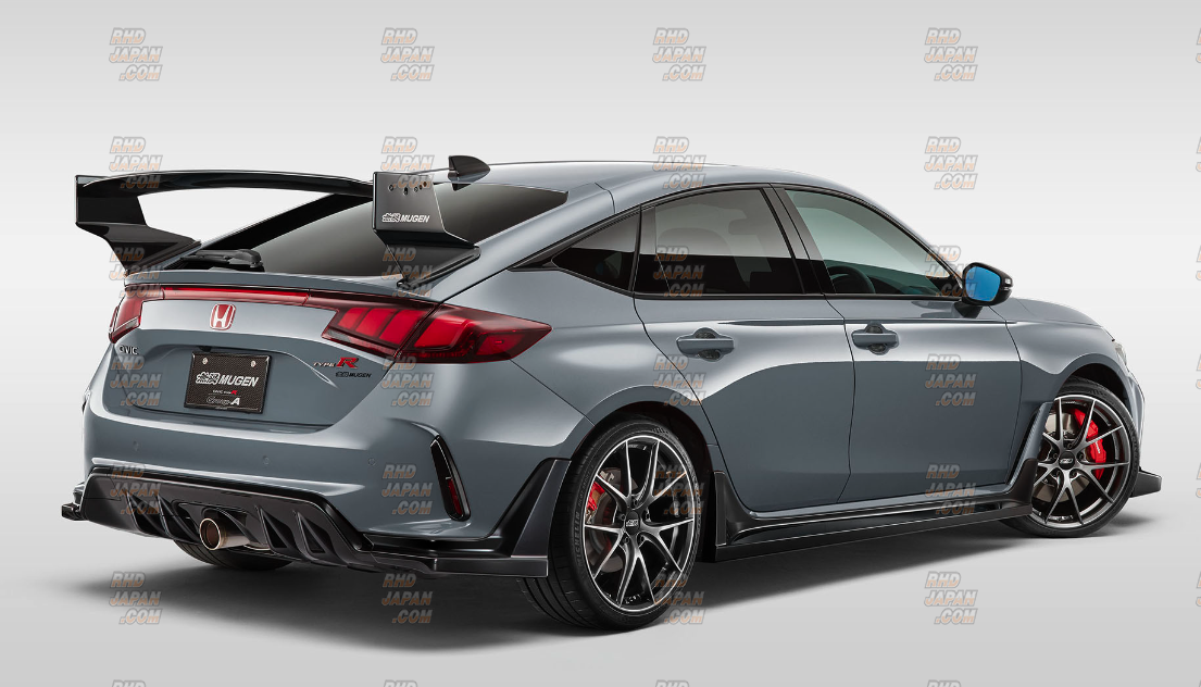 Mugen Aerodynamics GroupA Rear Under Spoiler Berlina Black - Civic Type ...