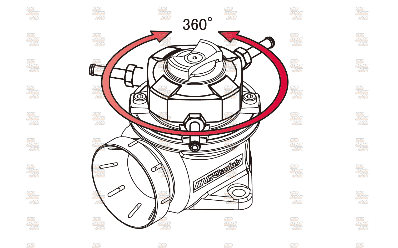 TRUST GReddy Type Black BFV2 BOV Blow Off Valve & Adapter Kit - JZA80 ...
