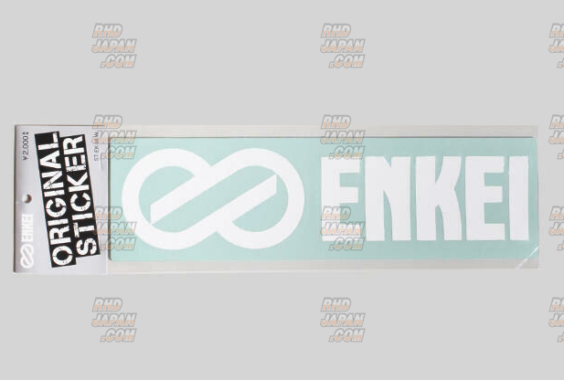 Enkei Wheel Original Sticker Enkei Logo Sticker - White M Size - RHDJapan