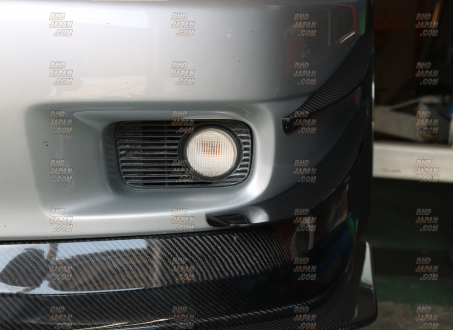Custom Sports Mandy Front Bumper Twin Canard Set Carbon - Skyline GT-R ...