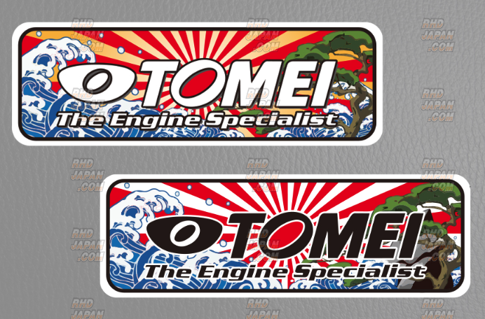 Tomei Japanese Style Sticker - White Logo - RHDJapan