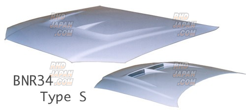 STOUT Aero Bonnet Hood Type S Plain Weave Carbon - Skyline Skyline GT-R ...