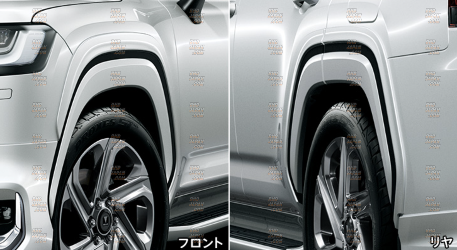 Modellista Fender Garnish Set Precious White Pearl - Land Cruiser 300 ...